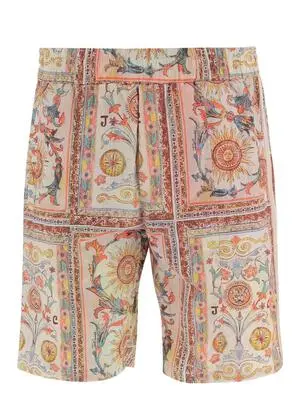 Just Cavalli Printed Bermuda Shorts - Neutrals