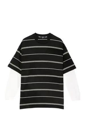 Comme Des Garçons Striped T-shirt - Black