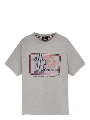 Moncler Cotton Blend Tshirt - Grey