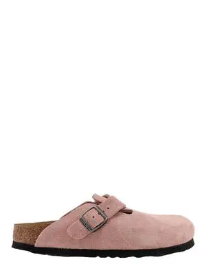 BIRKENSTOCK Suede Boston Sandals - Pink