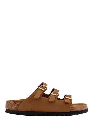 BIRKENSTOCK Florida Suede Sandals - Brown