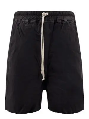 Rick Owens Cotton Bermuda Shorts - Black