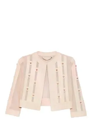 TIMOTEA Paneled Embellished Jacket - Pink