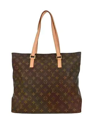 LOUIS VUITTON 2001 Cabas Mezzo Monogram Tote - Brown