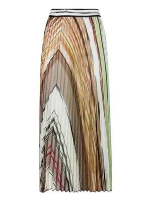 Missoni Pleated Midi Skirt - White