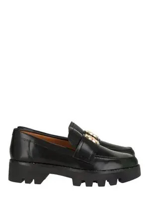 Tory Burch Logo-detail Loafers - Black