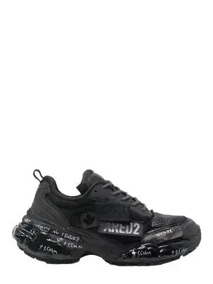Dsquared2 Faster Texture Sneakers - Black