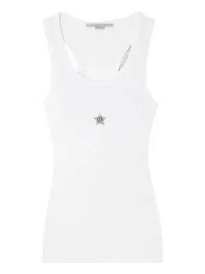 Stella McCartney Crystal-embellished Tank - White