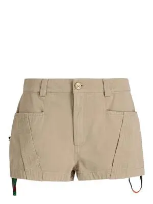 Emilio Pucci Cotton-gabardine Shorts - Beige