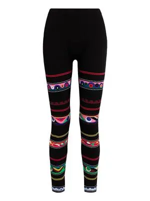 Emilio Pucci Jacquardknit Leggings - Black