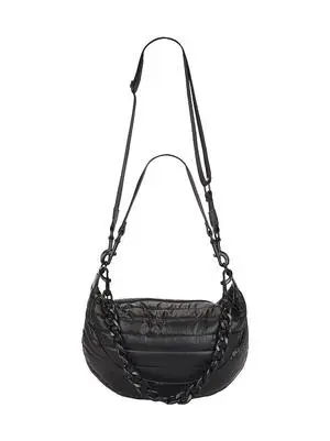 THINK ROYLYN Elton Hobo Crossbody Bag - Pearl Black