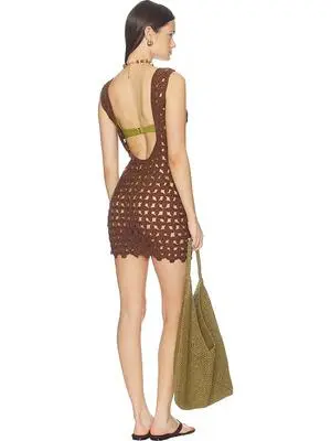 MORE TO COME Linds Mini Dress - Brown
