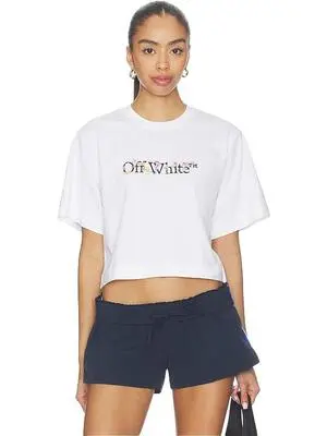 OFF-WHITE OFF-WHITE Bookish Glowing Flower Tee