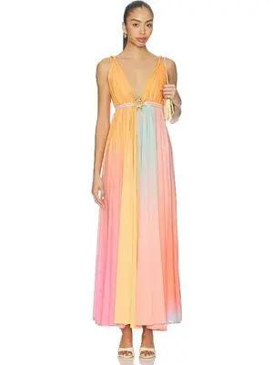 LESLIE AMON Fairy Mesh Dress - Rainbow Pastel