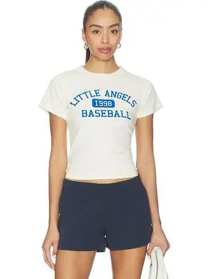 Daydreamer X Little Angels Baseball Vintage Tee - Stone Vintage