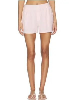 BOBI Faux Fly Terry Shorts - Sweetheart