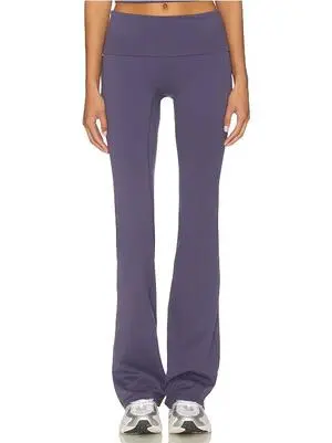 GOLD HINGE Essentials Foldover Flare Pant - Pale Indigo