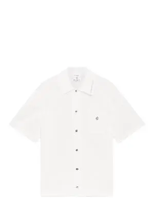 Casablanca Short Sleeve Mesh Shirt - White