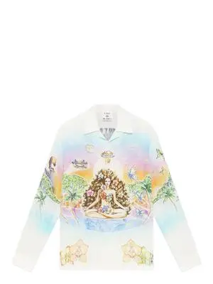 Casablanca Innersense Long Sleeve Linen Shirt - Multicolor