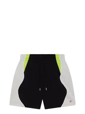 Casablanca Colourblock Sweatshorts - Black