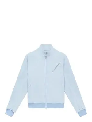 Casablanca Jacquard Zip Jacket - Blue