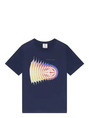 Casablanca Navy Shockwave Short Sleeve T-shirt - Multicolor