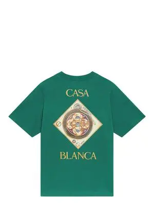 Casablanca Plafond Orne De Musique Short Sleeve T-shirt - Green
