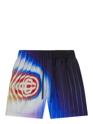 Casablanca Shockwave Silk Shorts - Multicolor
