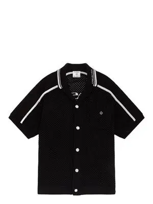 Casablanca Short Sleeve Mesh Shirt - Black