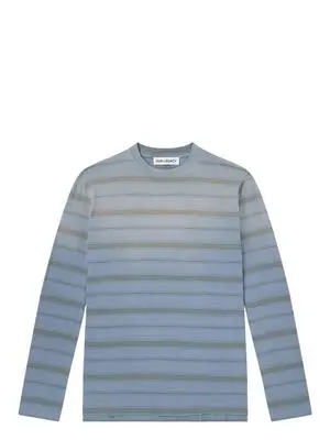 Our Legacy Striped Cotton-jersey T-shirt - Blue