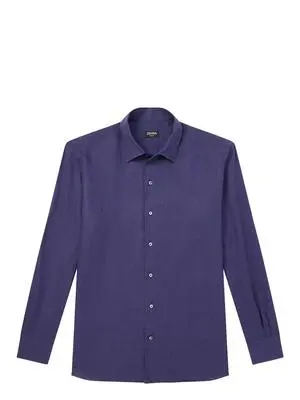 Zegna Oasi Linen Shirt - Blue
