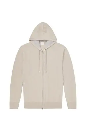 Eleventy Cashmere Zip-up Hoodie - Neutrals