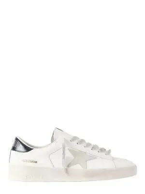 GOLDEN GOOSE Stardan Leather Sneakers - White