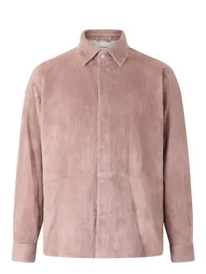 FRAME Suede Shirt - Pink