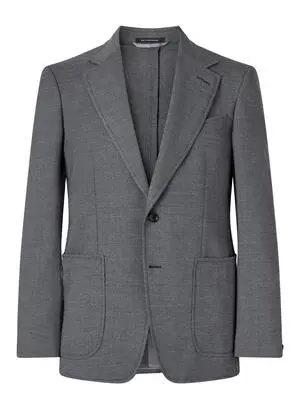TOM FORD Shelton Wool-blend Blazer - Gray