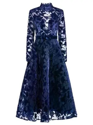 ARAFTU Bow Appliqué Dress - Blue