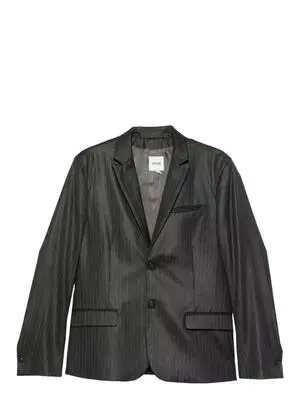 Moschino 2000s Pinstriped Blazer - Grey
