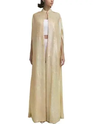 GEMY MAALOUF Sequined Open Kaftan - Neutrals