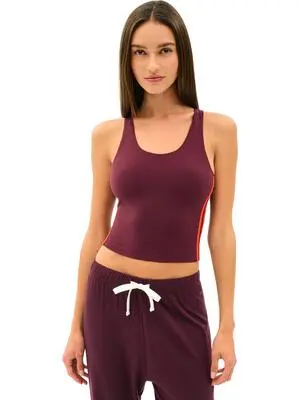 Splits59 Ella Airweight Tank Dark Cherry/valencia