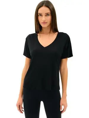 Splits59 Georgia Jersey V-Neck Black