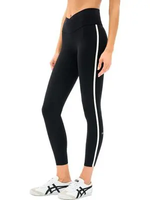 Splits59 Mia Rigor Legging W/ Stripe - Black/white