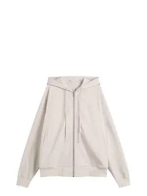 Rick Owens Zip-up Hoodie - Pearl