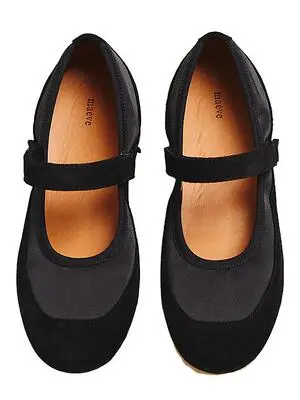 Maeve Mary Jane Sneaker Flats - Black