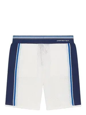 Casablanca Striped Mesh Track Shorts - Blue