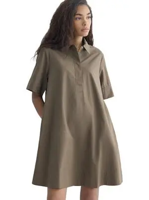 Everlane Popover Mini Shirtdress - Beech