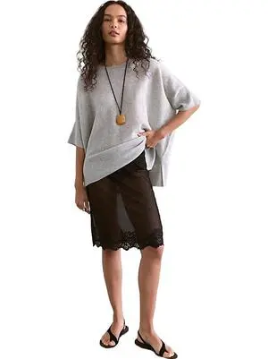 Free People We The Free Ninth Street Cashmere Tee Frost