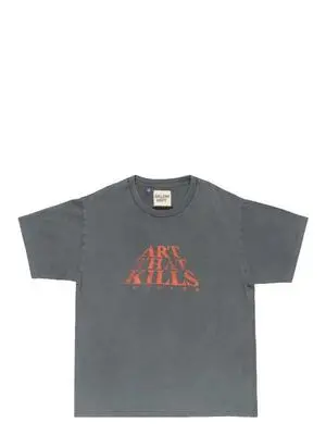 GALLERY DEPT. The Force Logo Tee Shirt - Light Vintage Black