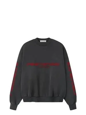 Fear Of God Essentials Cropped Relaxed Sweatshirt - Iron Grey