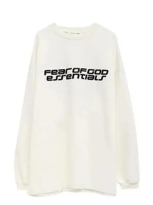 Fear Of God Essentials 90's Long Sleeve Tee Shirt - Ivory