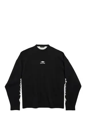 Balenciaga Ski Crewneck Sweatshirt Long Sleeves T-shirt - Black/white